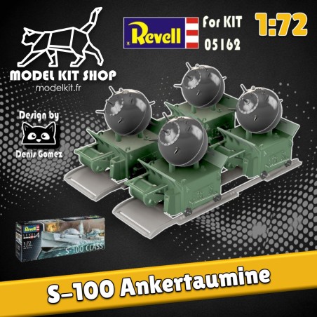 1:72 - WW2 Deutsche Mine 'Ankertaumine' für