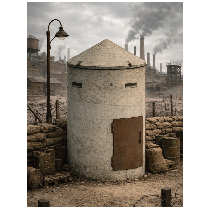 1:35 - WW2 - Maginot line - turret for two mixed weapons