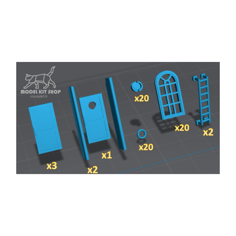 KIT 23 - Windows / Bulkheads / Doors / Lights