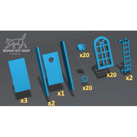 KIT 23 - Windows / Bulkheads / Doors / Lights